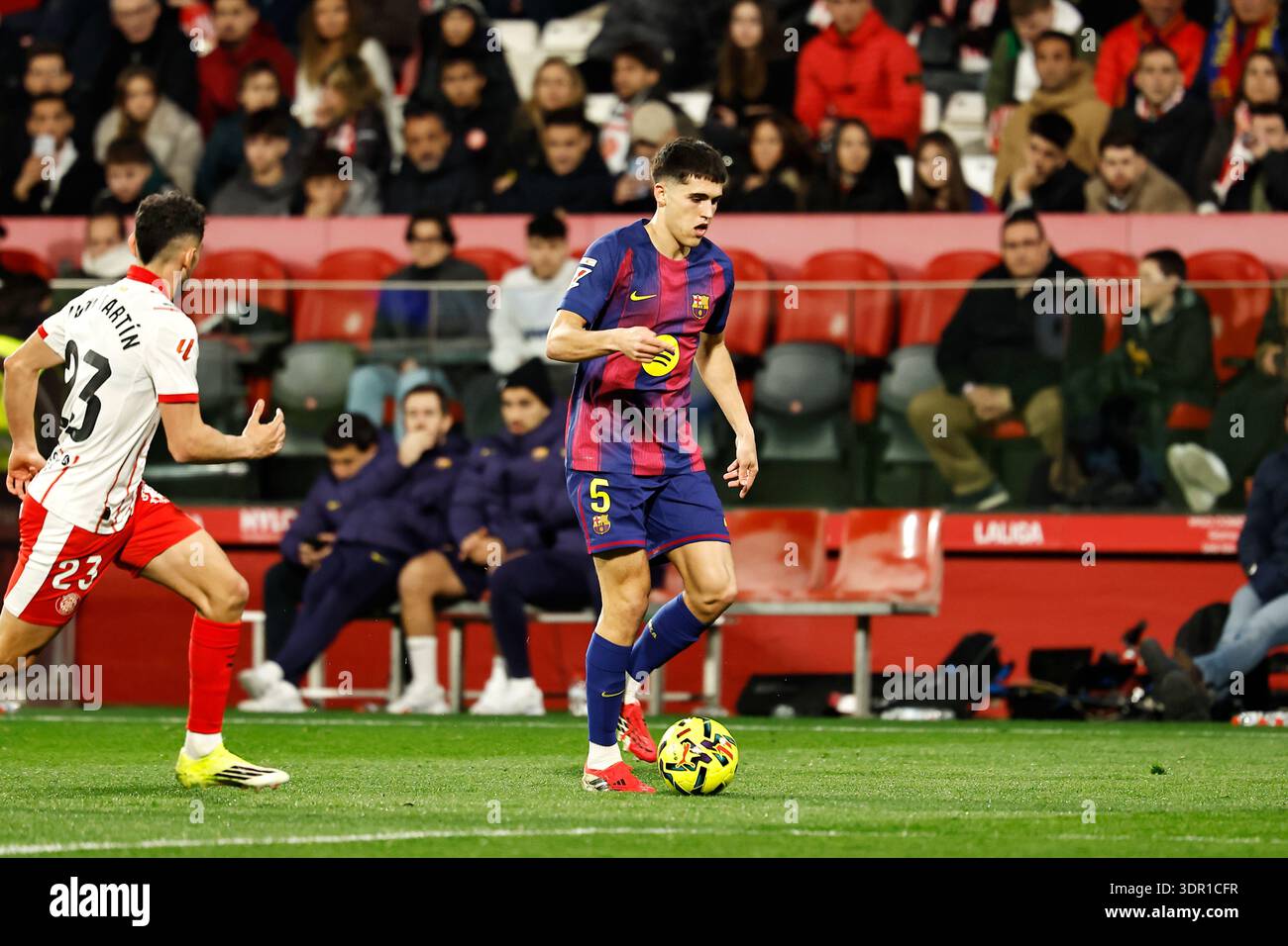 Girona, Spain. 16th Feb, 2026. Pau Cubarsi (Barcelona) Football/Soccer ...