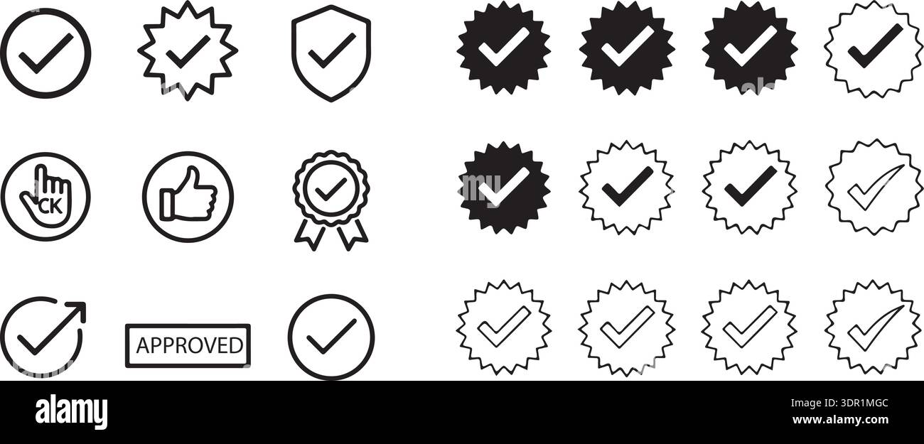 check box icon with correct, accept checkmark icons green tick box ...