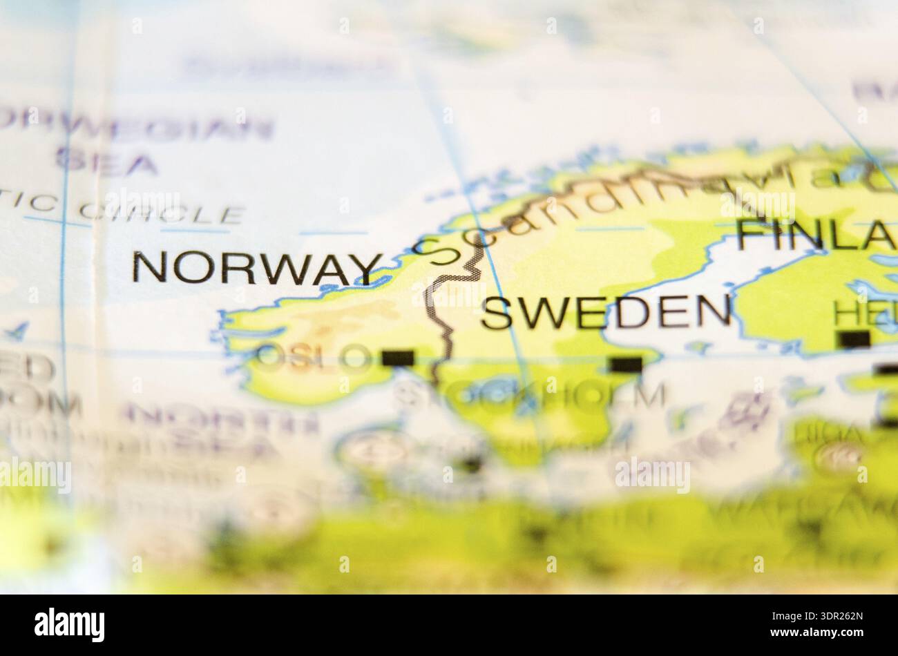 Hordaland map hi-res stock photography and images - Alamy