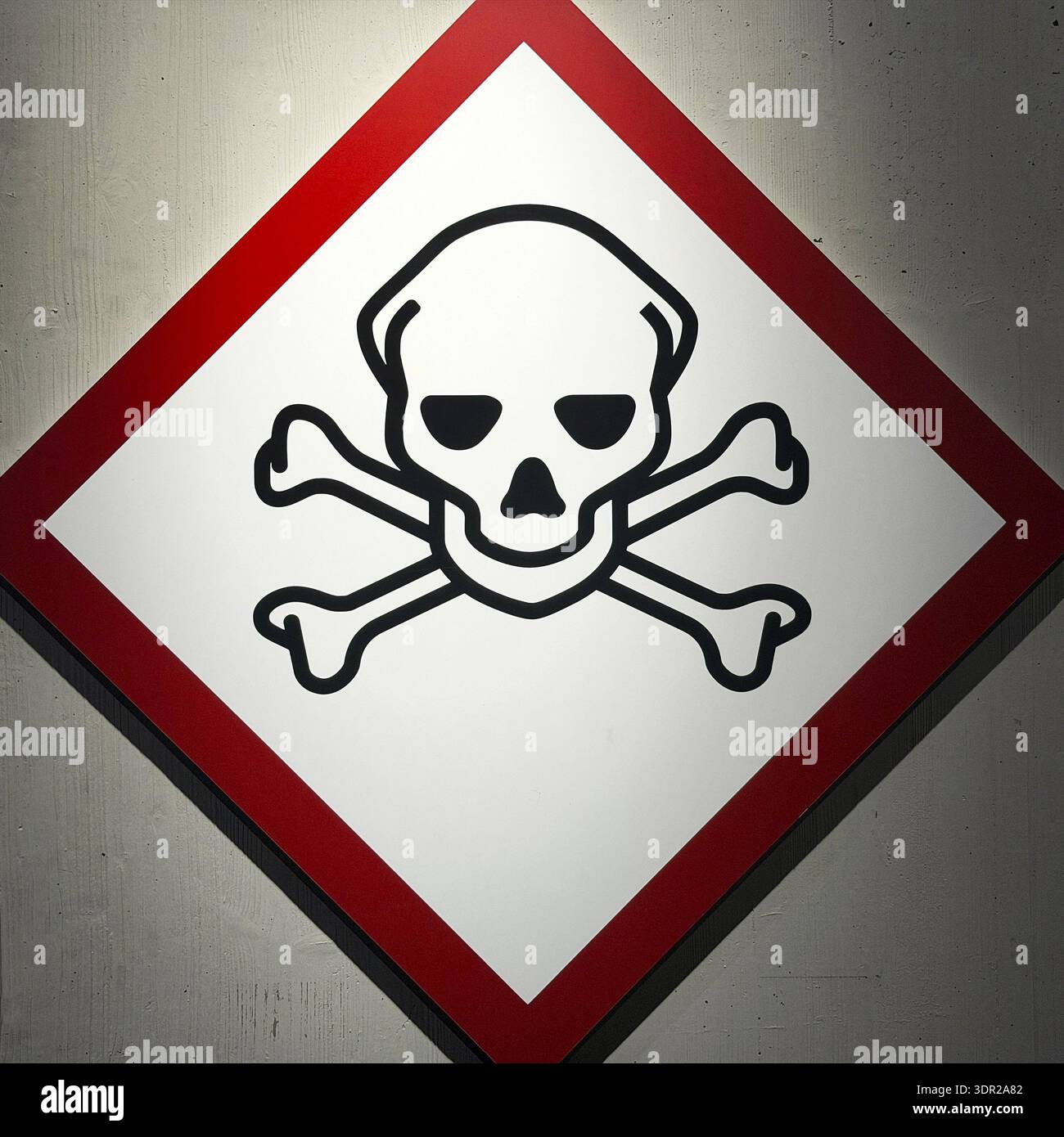 Dangerous goods symbol skull with crossed bones GHS 06, Globally ...