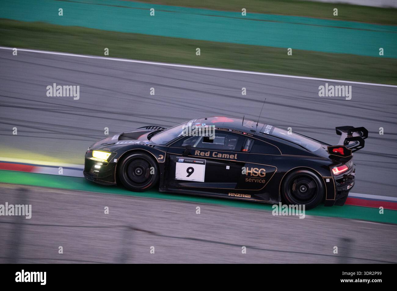 Black and gold Audi R8 LMS GT3 EVO II of Red Camel by Juta Racing ...