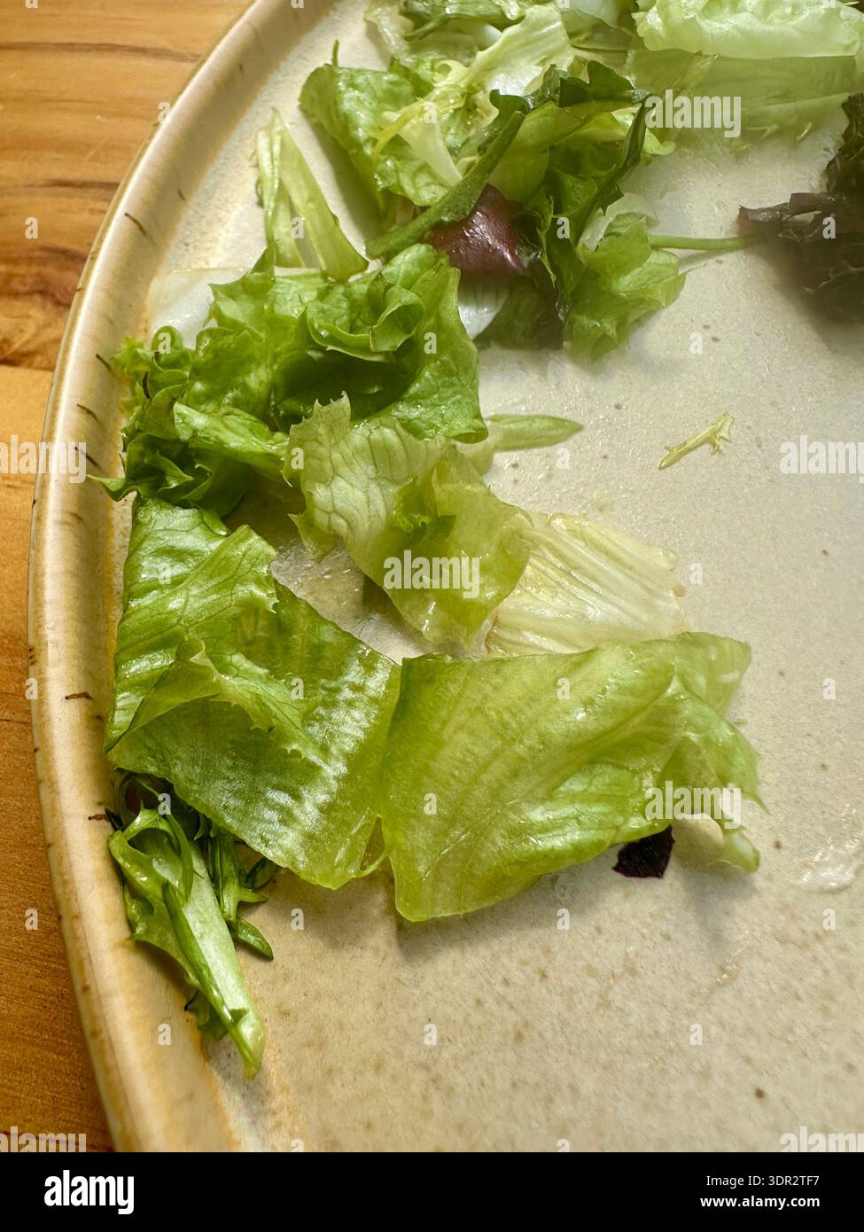 Lettuce on a plate Stock Photo - Alamy