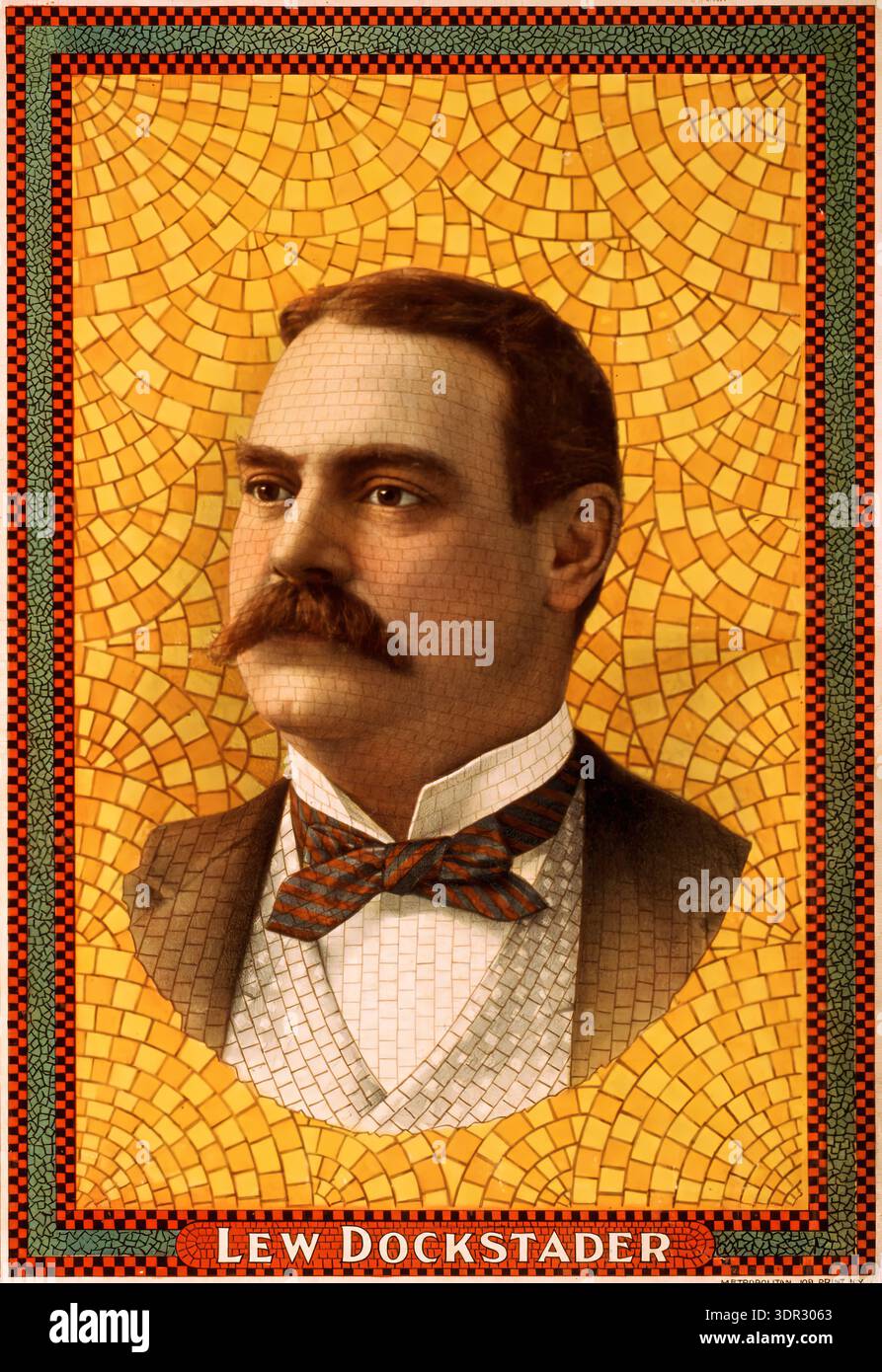 Lew Dockstader, artist poster, ca. 1900 Stock Photo - Alamy