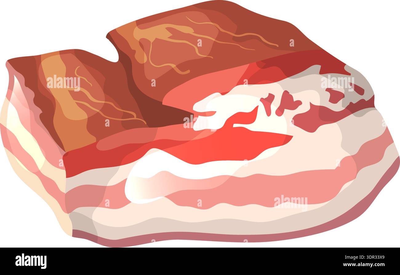Pork belly cut of meat graphic Stock Vector Images - Alamy