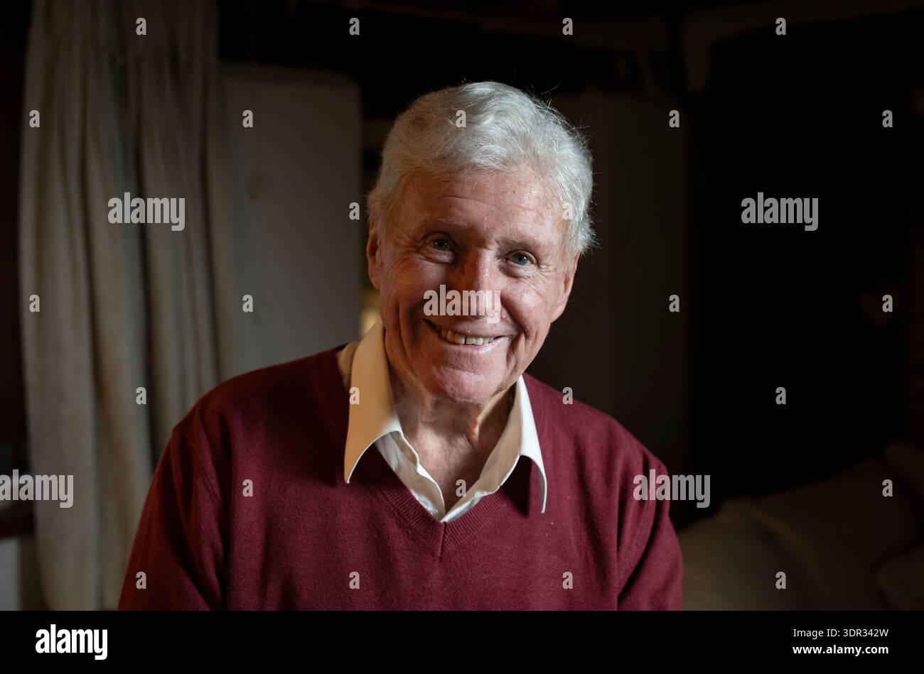 Diddy David Hamilton, radio and television presenter, photographed at ...