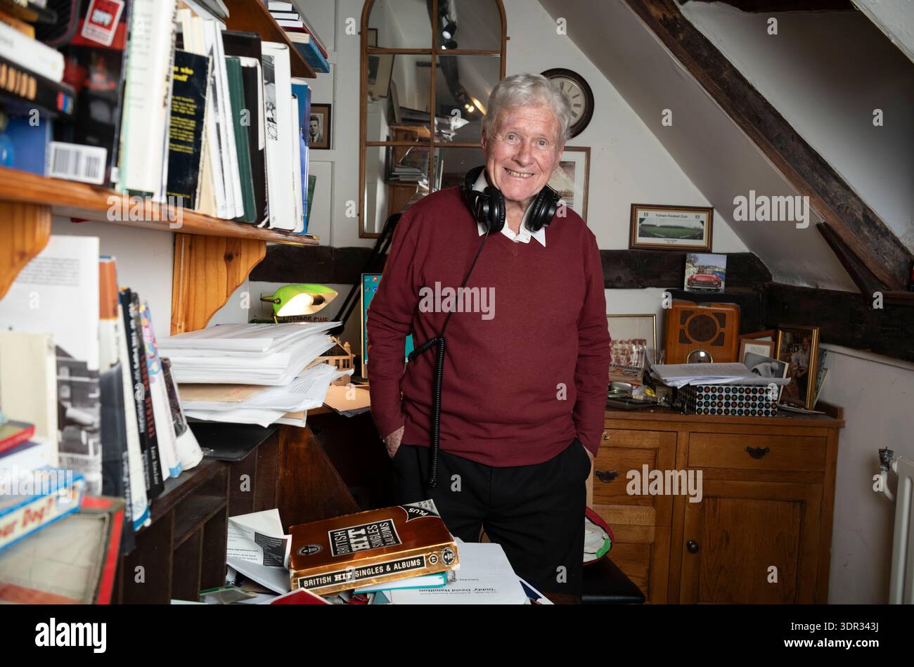 Diddy David Hamilton, radio and television presenter, photographed at ...