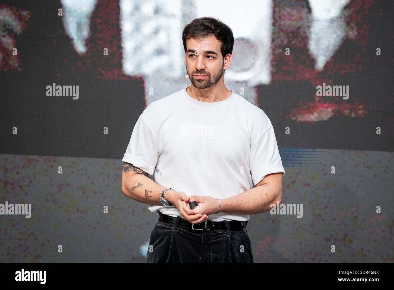The creator of Ayudame3D, Guillermo Gauna-Vivas, during the ...