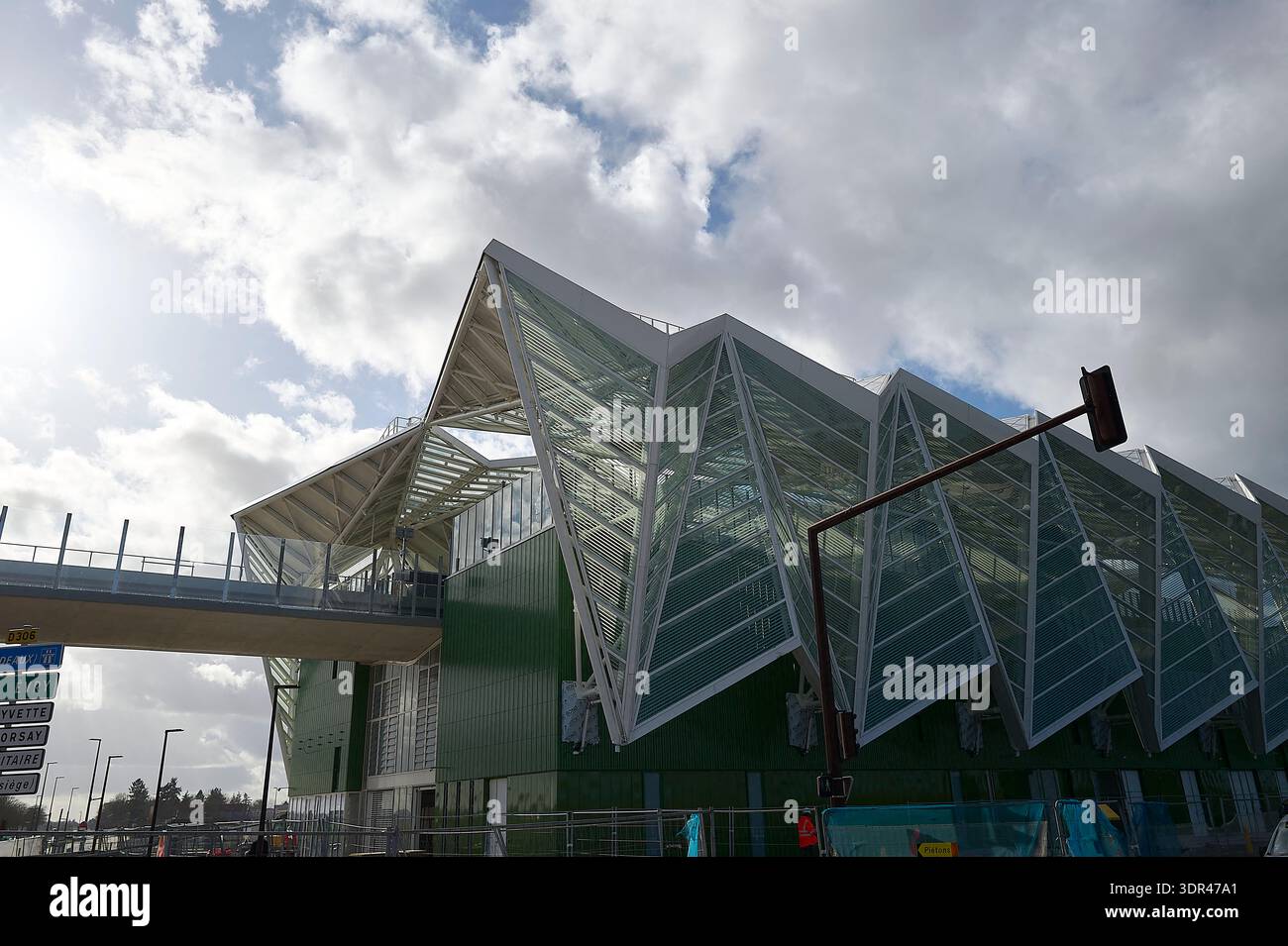 Saclay, France. 16th Feb, 2026. The first stations on Line 18 of the ...