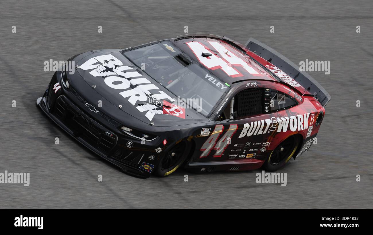 #44: JJ Yeley, during practice for a NASCAR Daytona 500 auto race at ...