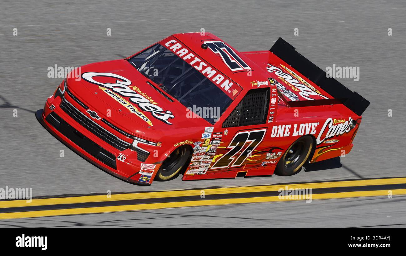 #27: Toni Breidinger, during qualifying for a NASCAR truck series auto ...