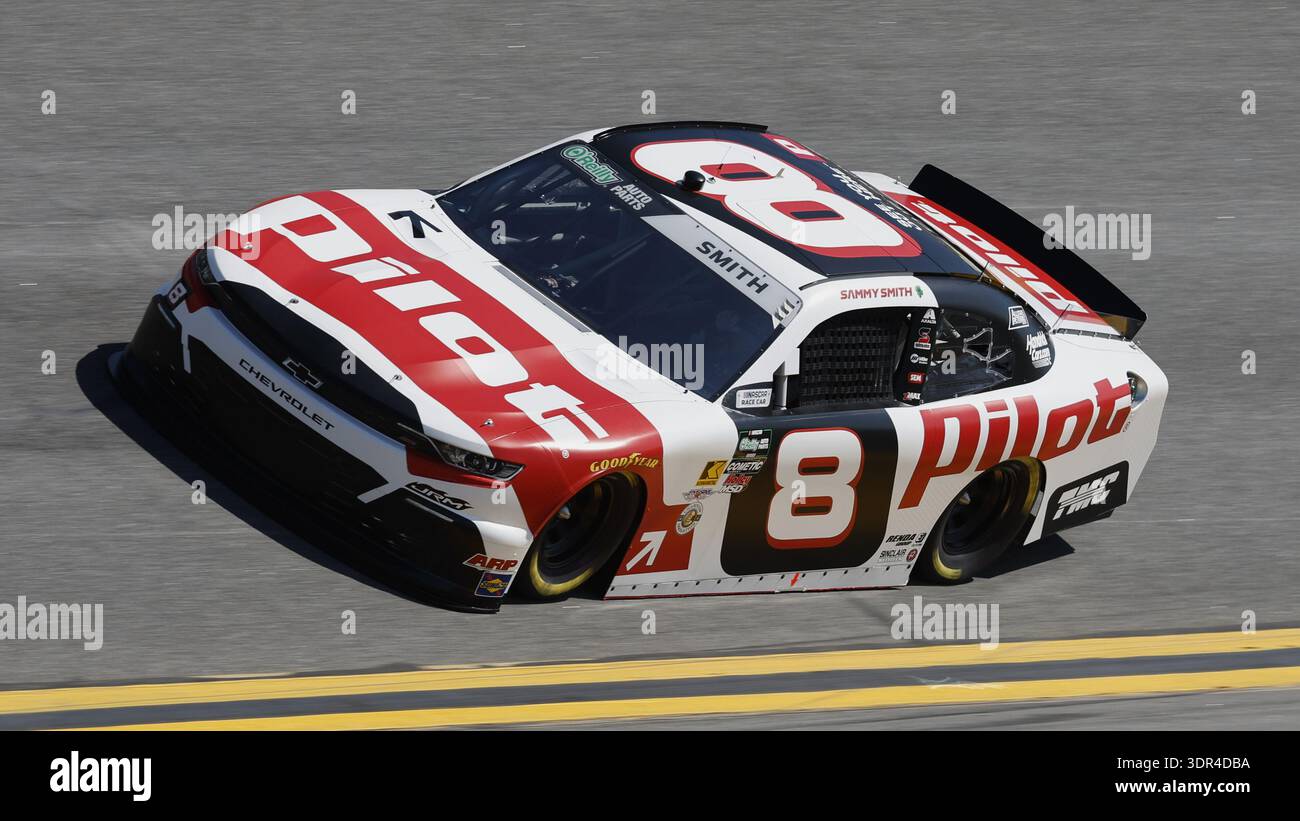 #8, Sammy Smith during qualifying for a NASCAR Xfinity series auto race ...