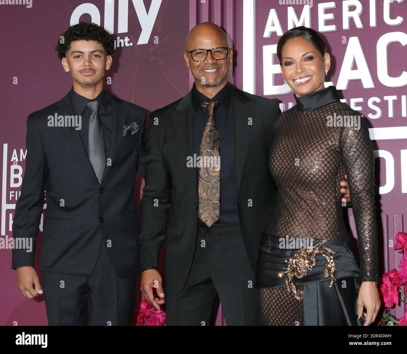 Los Angeles, USA. 16, February, 2026. Pictured left to right, Dre ...