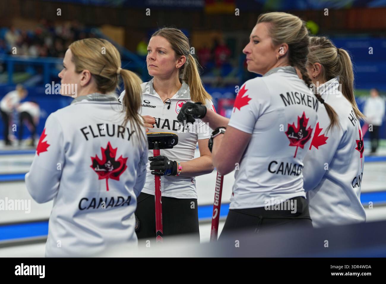 Canada's Rachel Homan, Tracy Fleury, Sarah Wilkes, and Emma Miskew ...