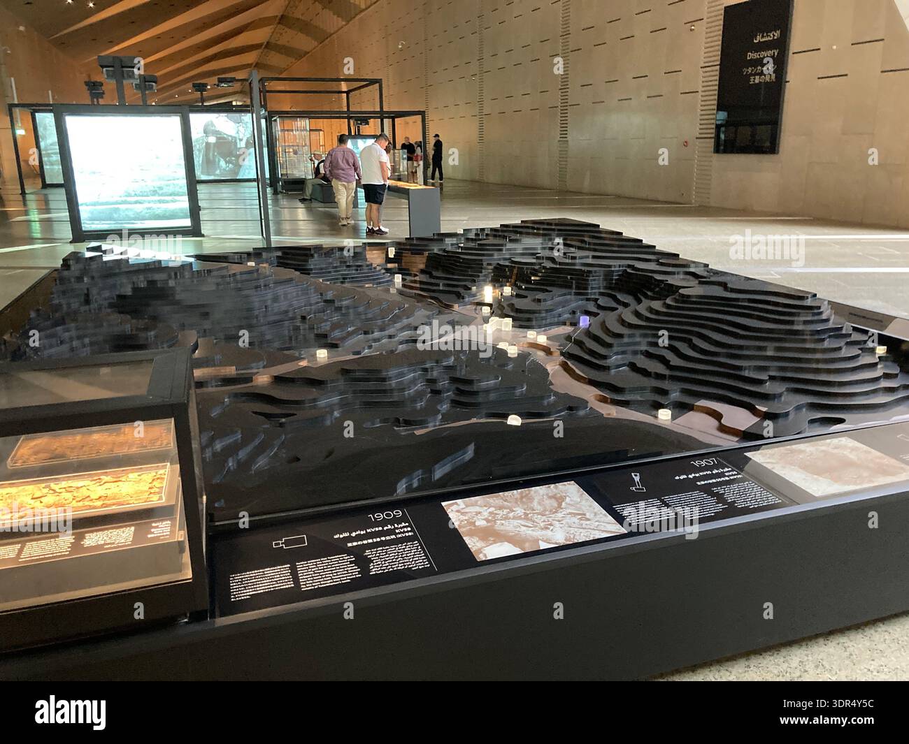 A 3D model of the Valley of the Kings in the "Discovery" section of the ...