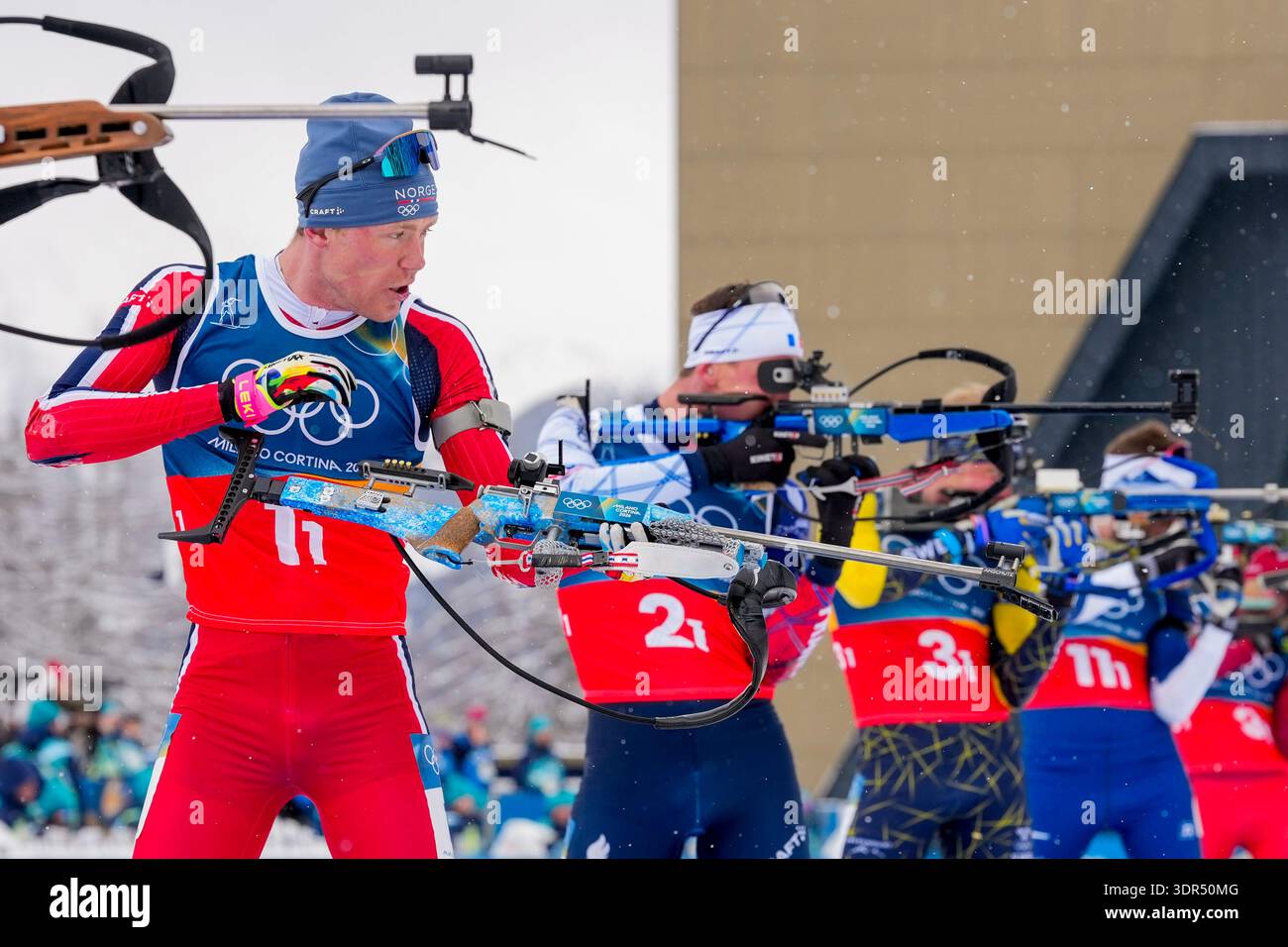 Anterselva, Italy 20260217. Martin Uldal from Norway during the men's 4 ...