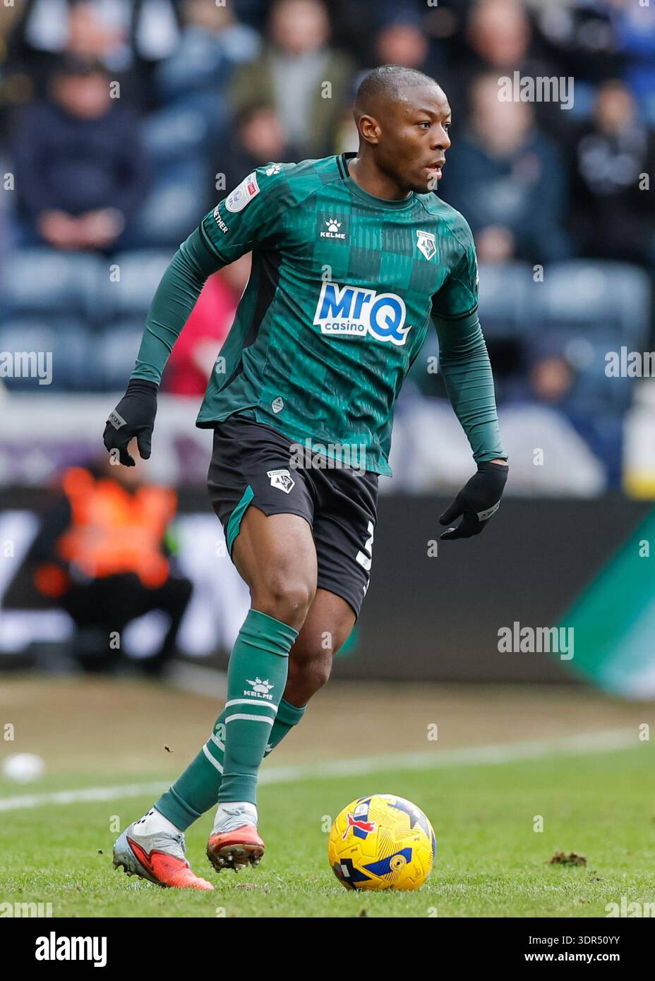 Watford's Edo Kayembe during the Sky Bet Championship match at Deepdale ...