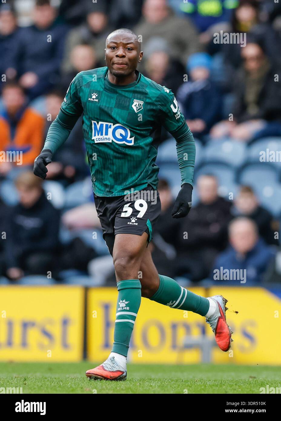 Watford's Edo Kayembe during the Sky Bet Championship match at Deepdale ...
