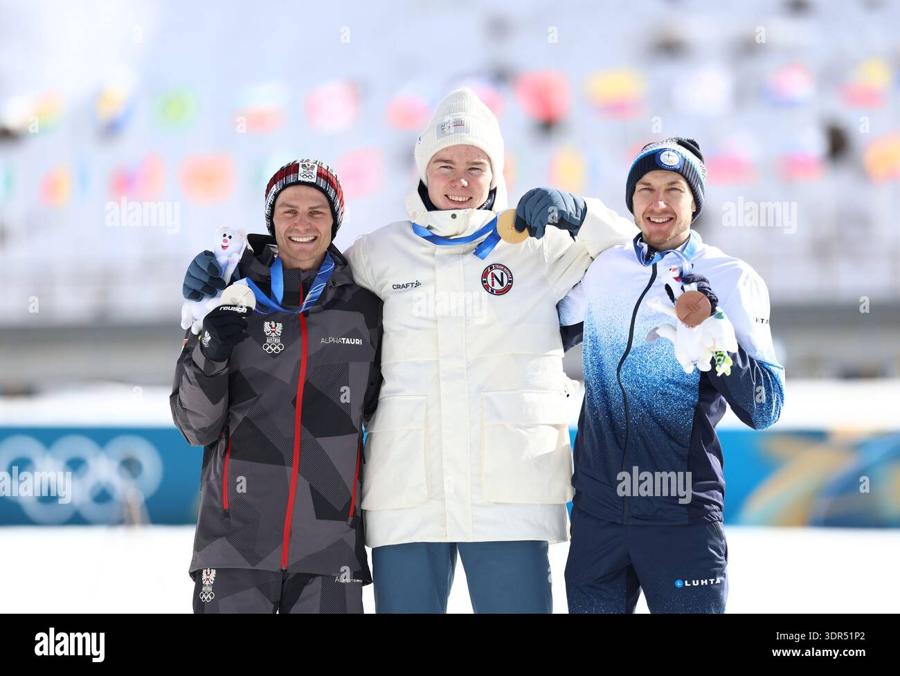 (L-R) Johannes LAMPARTER of Austria, silver, Jens Luraas OFTEBRO of ...
