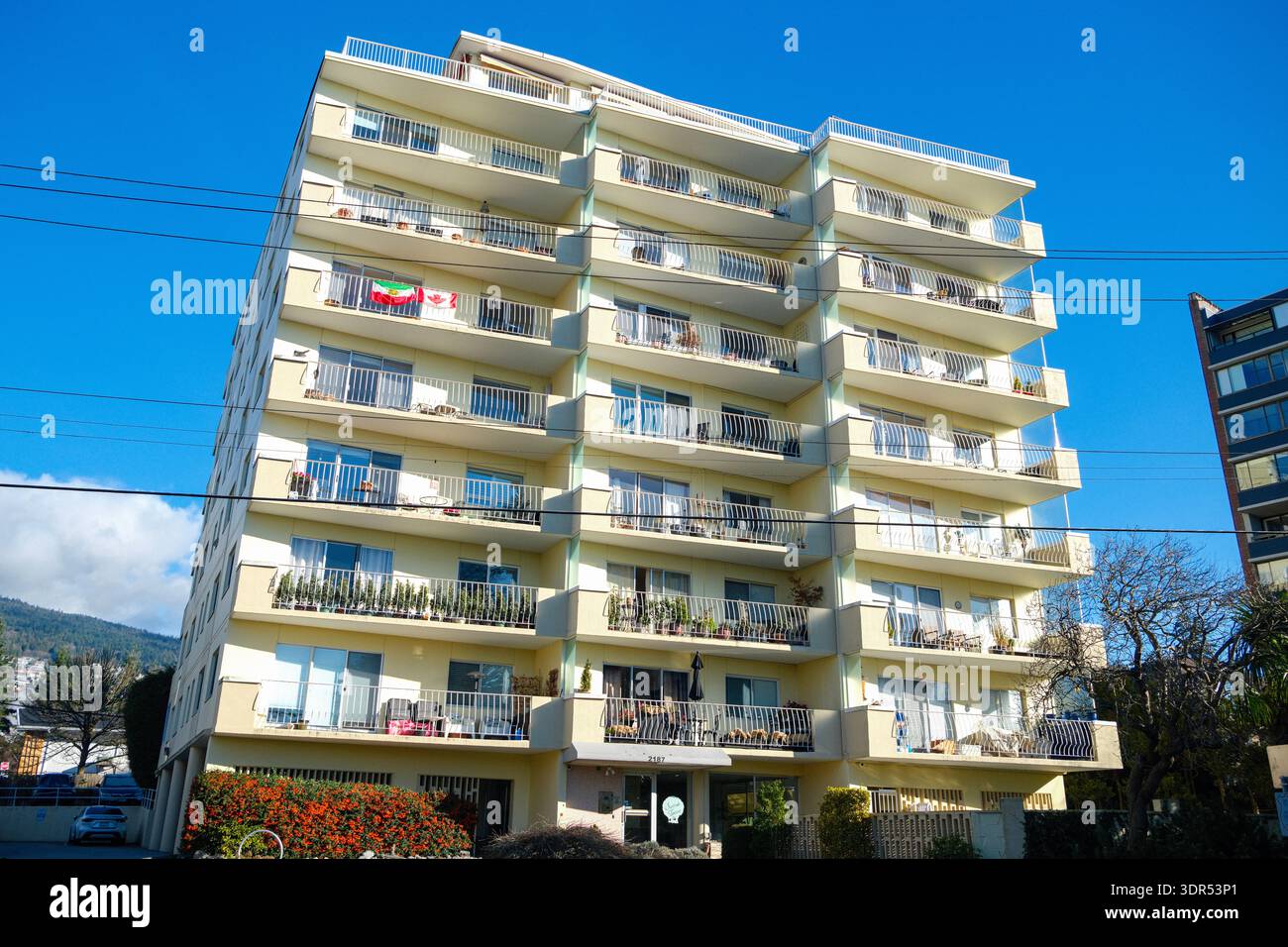 The Surfside Towers apartment building in Ambleside, West Vancouver, BC ...