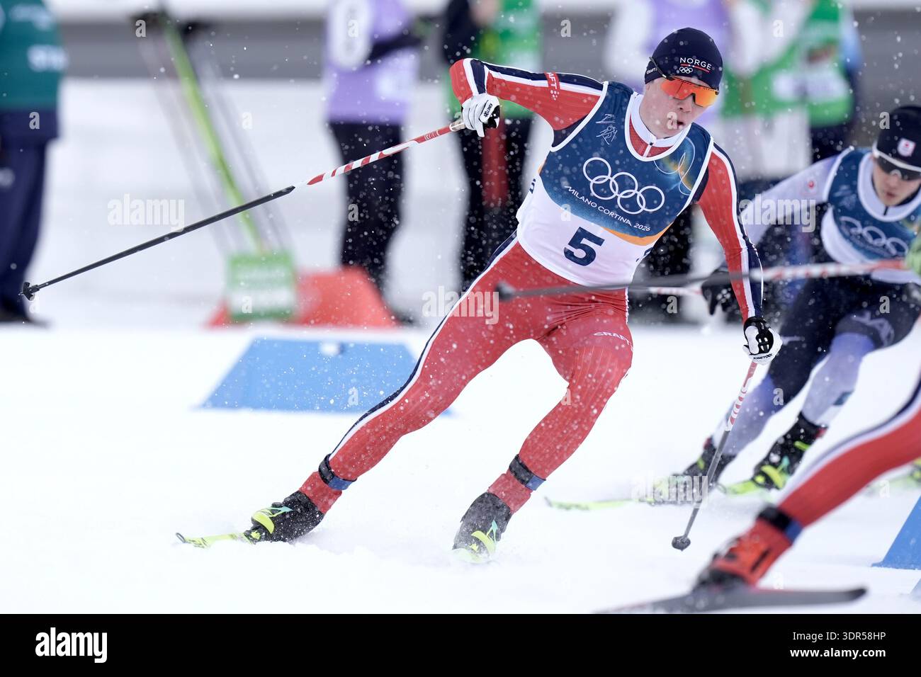 Val di Fiemme, Italy 20260217. Jens Lurås Oftebro during the combined ...