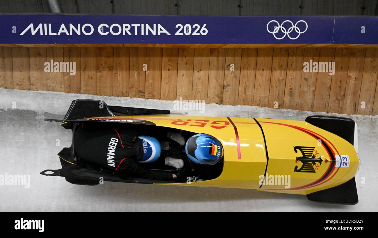 17 February 2026, Italy, Cortina D'ampezzo: Olympia, Olympic Winter ...