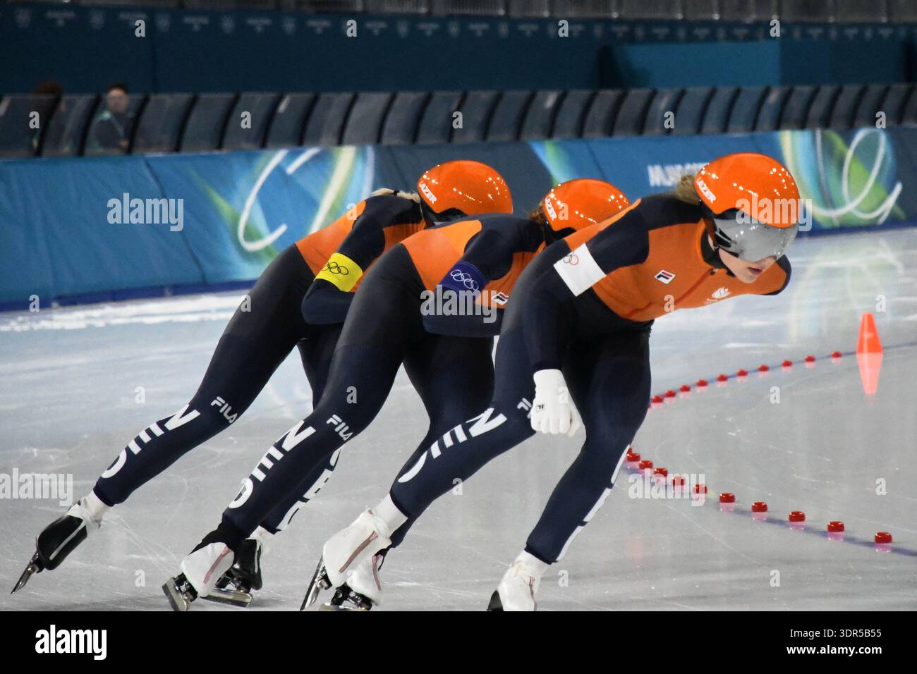 Team Netherlands during Speed Skating Women's Team Pursuit - Final A ...