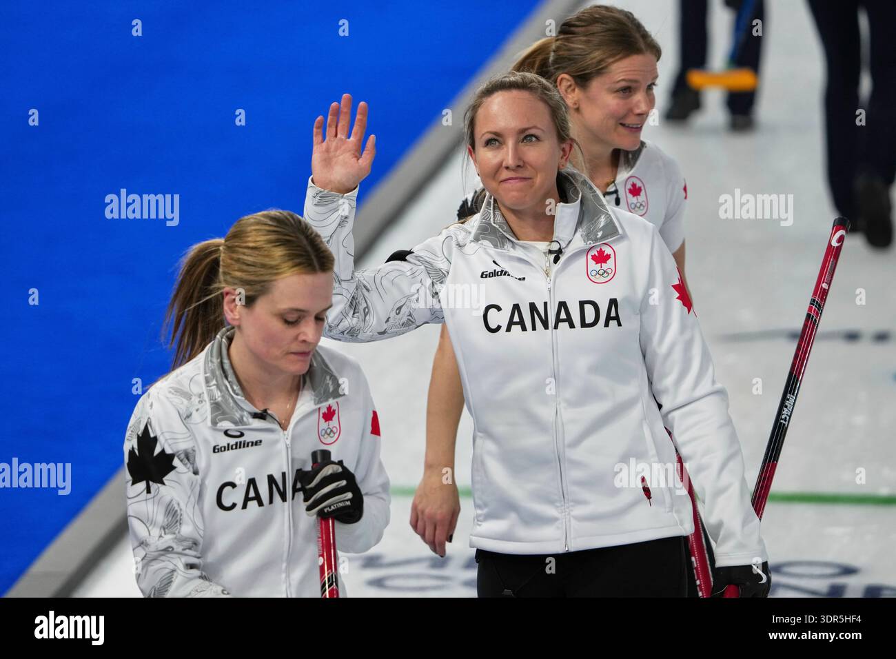 Canada's Rachel Homan, Sarah Wilkes, and Canada's Tracy Fleury react ...