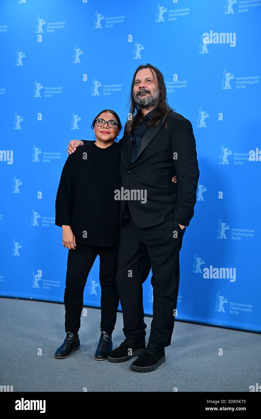 17 February 2026, Berlin: Warwick Thornton, director, and Deborah ...
