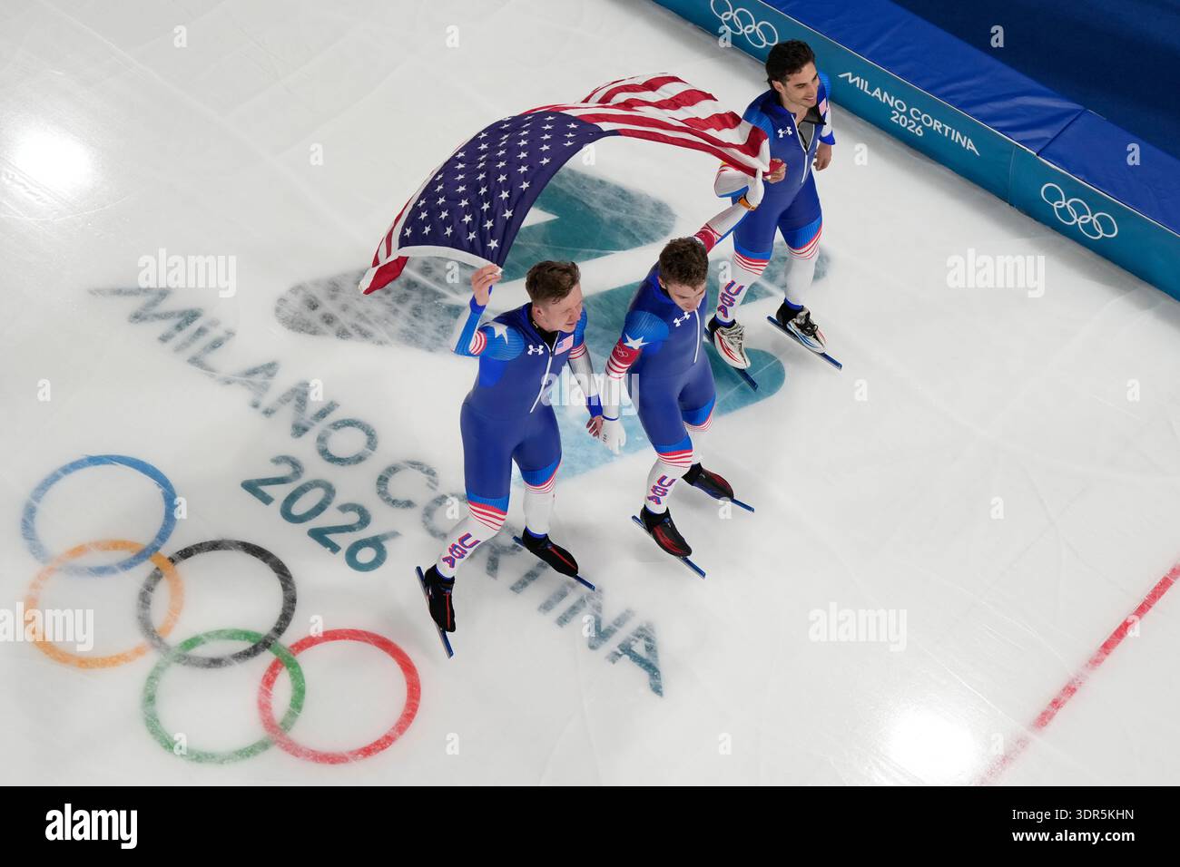United States' Casey Dawson, Emery Lehman and Ethan Cepuran celebrate ...