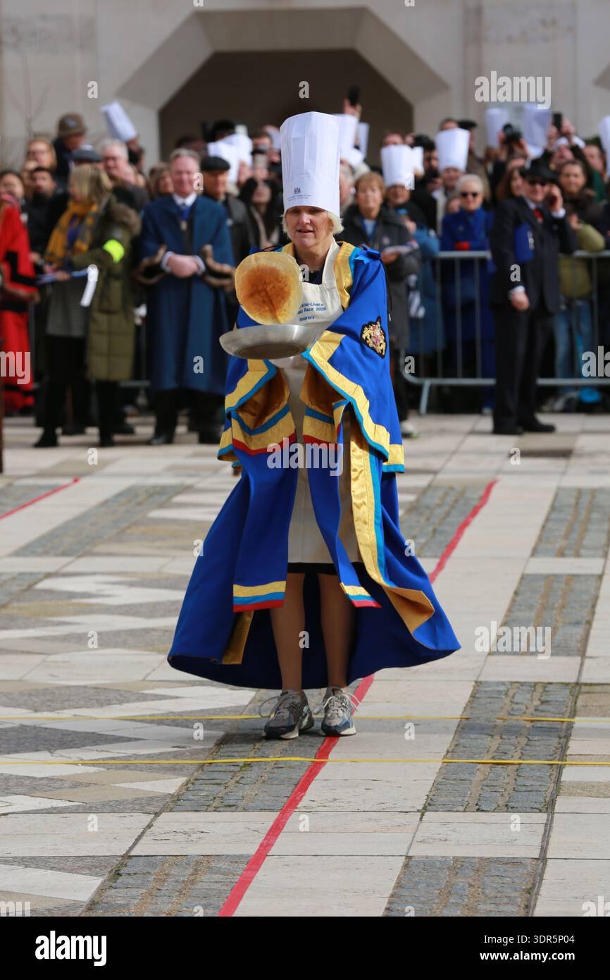 London, UK. 17 February 2026. Members of the City Livery Companies ...