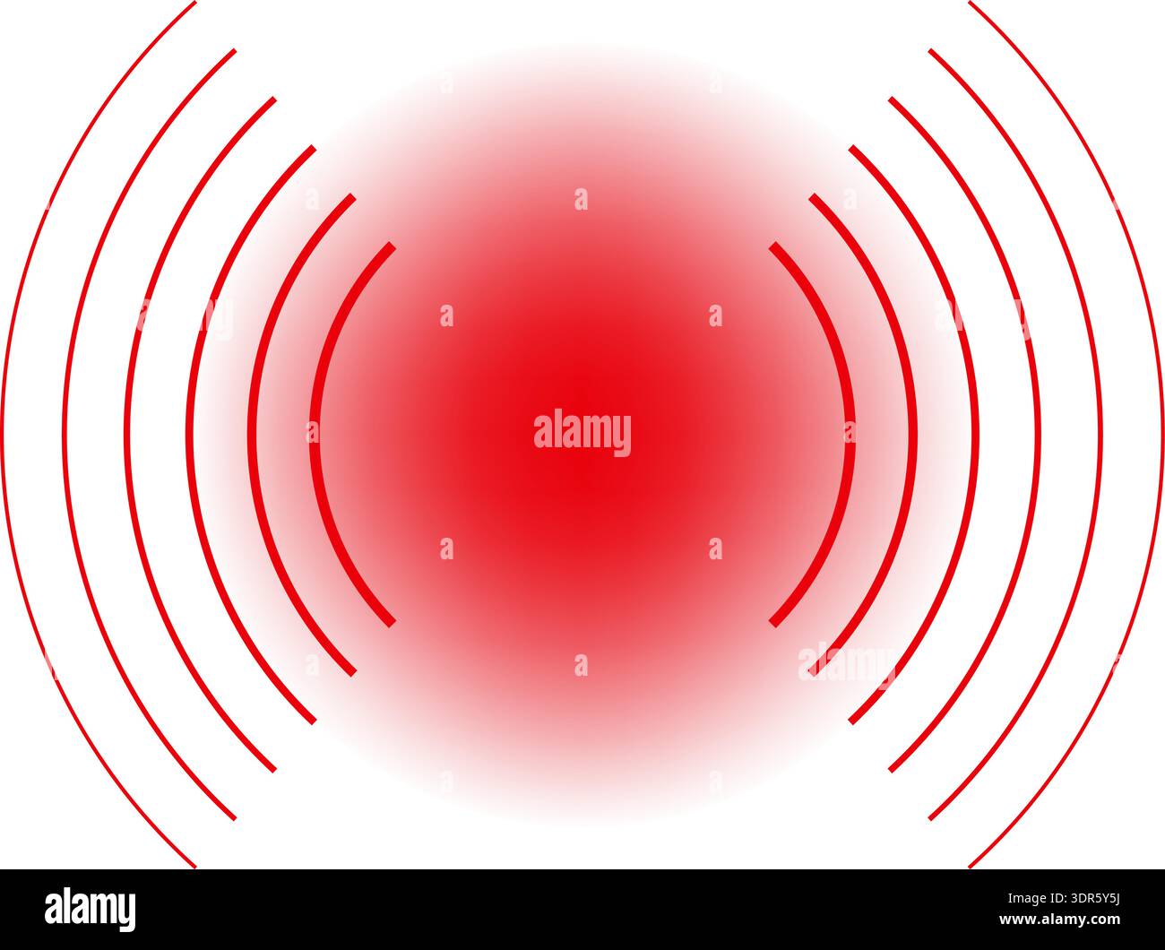 Visual scanner effect. Circular sonar red spot Stock Vector Image & Art ...