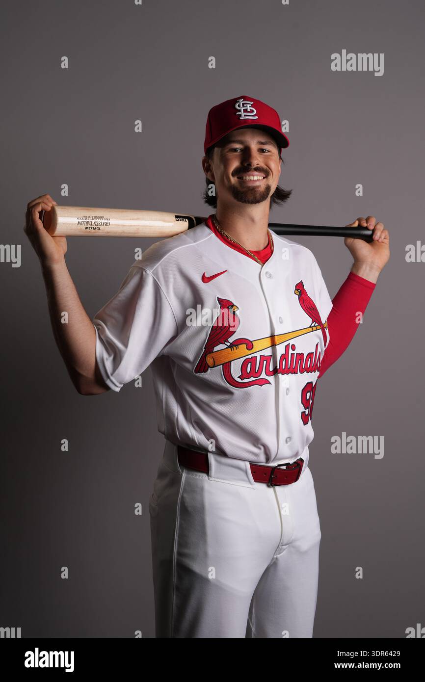 This is a 2026 photo of Graysen Tarlow of the St. Louis Cardinals ...