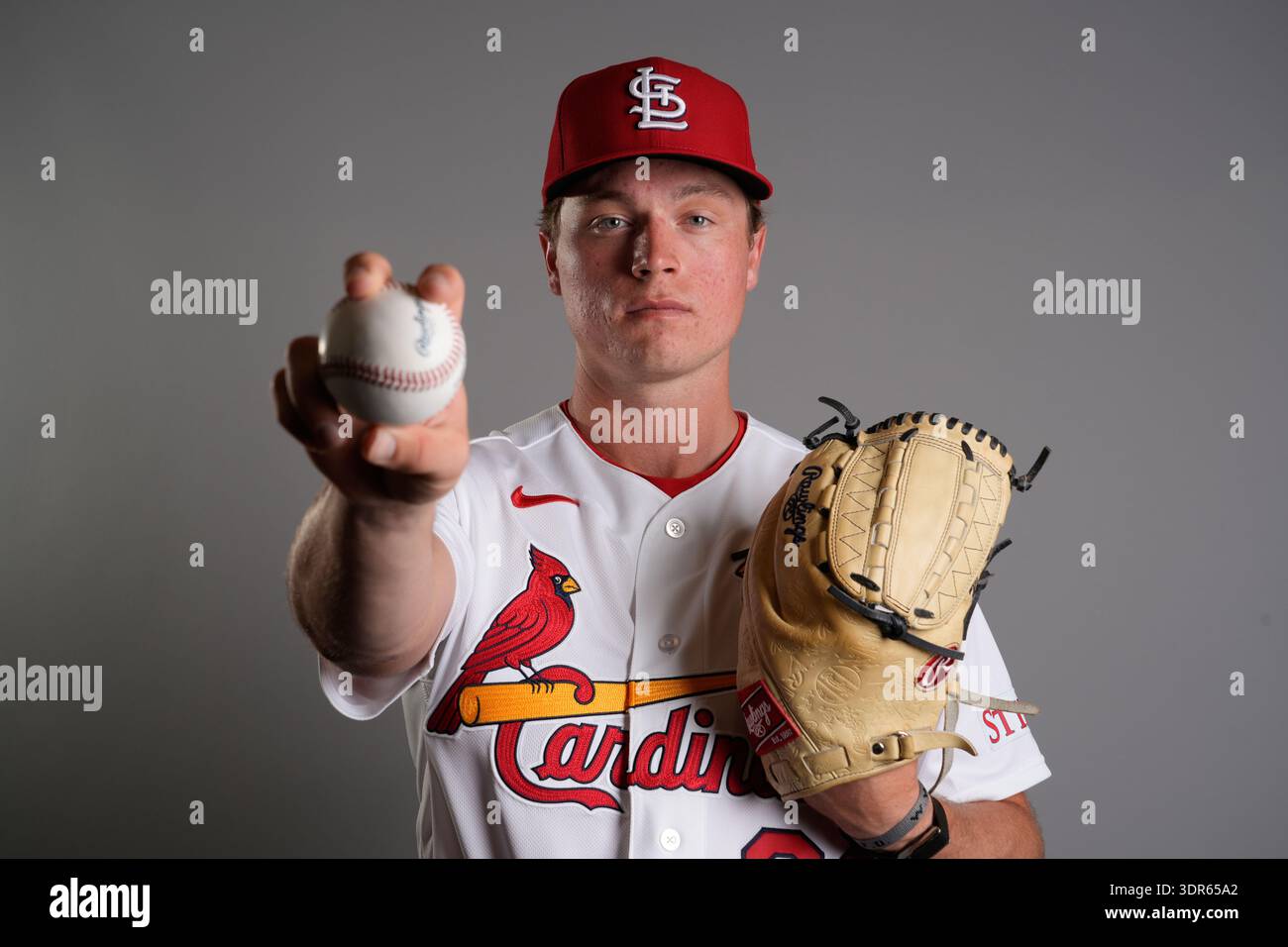 This is a 2026 photo of Tekoah Roby of the St. Louis Cardinals baseball ...