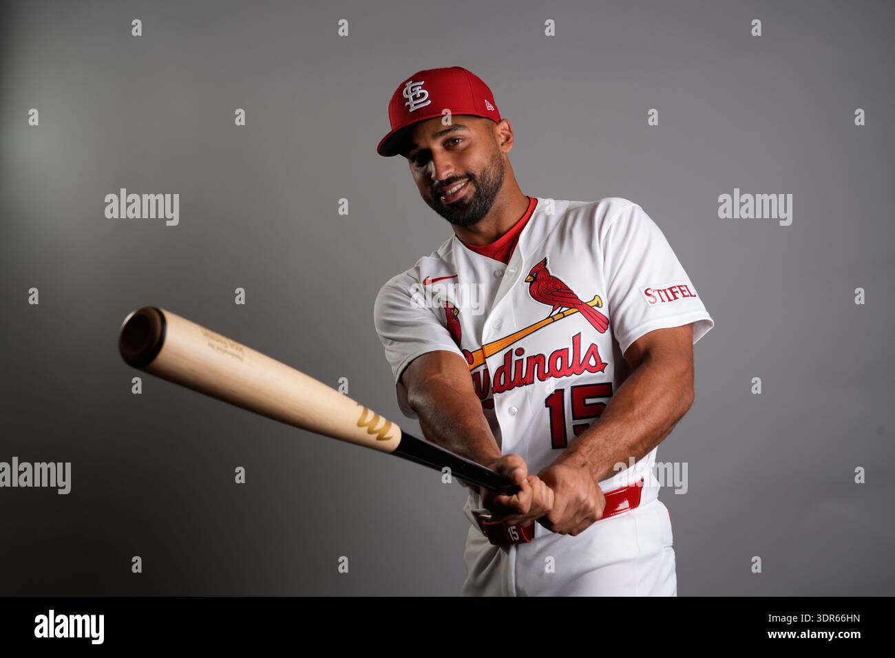 This is a 2026 photo of José Fermín of the St. Louis Cardinals baseball ...