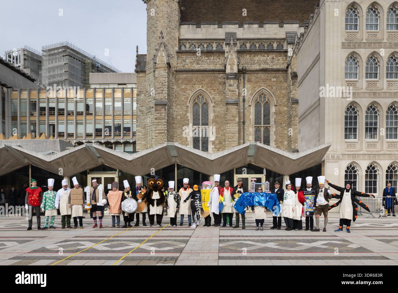 London, UK. 17th February 2026. Participants from Livery companies in ...