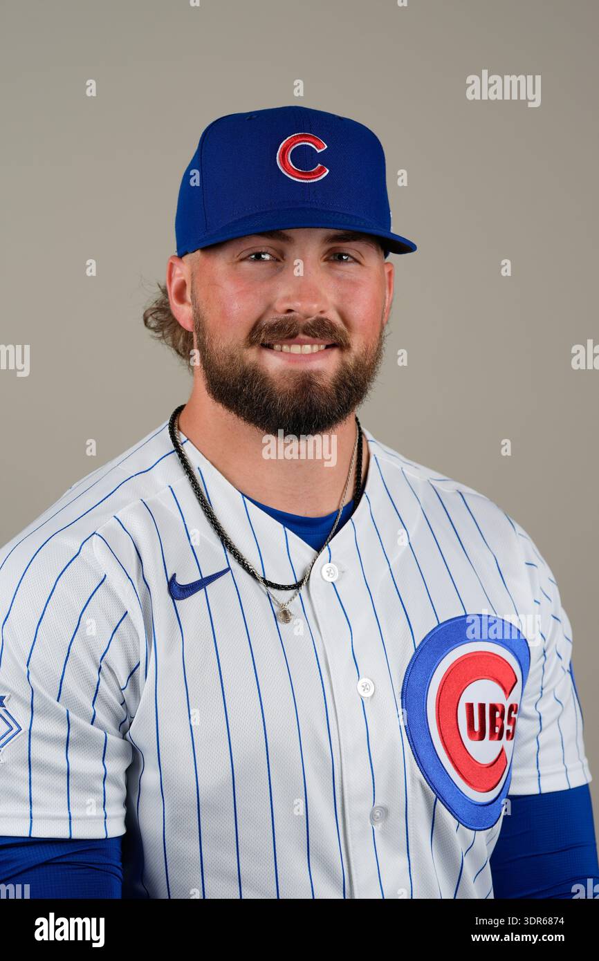 Chicago Cubs' Porter Hodge is seen Tuesday, Feb. 17, 2026, in Mesa ...