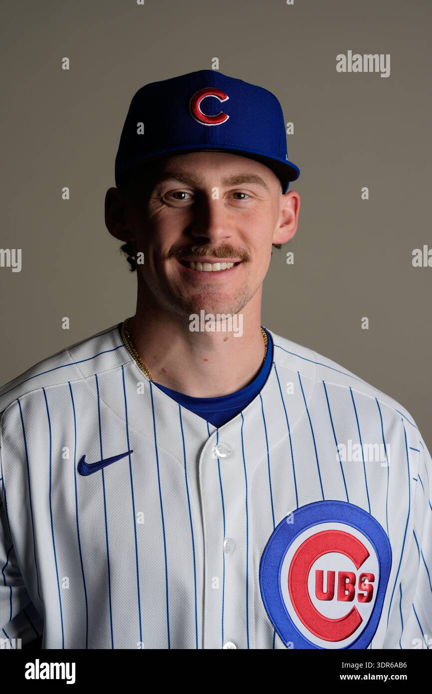 Chicago Cubs' Jaxon Wiggins is seen Tuesday, Feb. 17, 2026, in Mesa ...