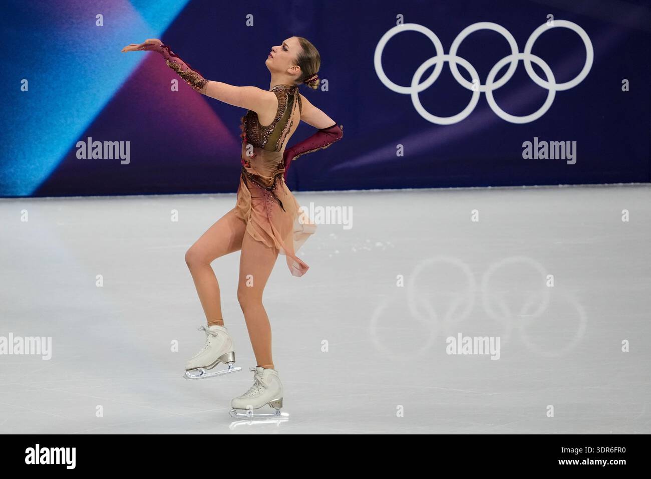 Alexandra Feigin of Bulgaria competes during the women's short program ...