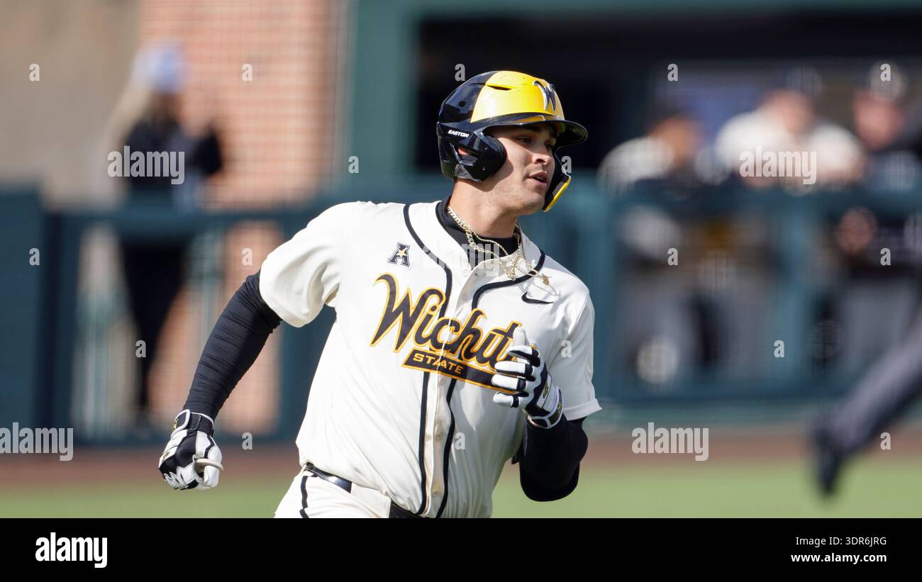 Wichita State's Jayson Jones (23) during an NCAA college baseball game ...