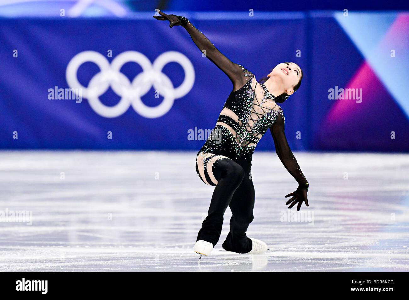 Ruiyang ZHANG (CHN), during Women Single Skating Short Program, at the ...