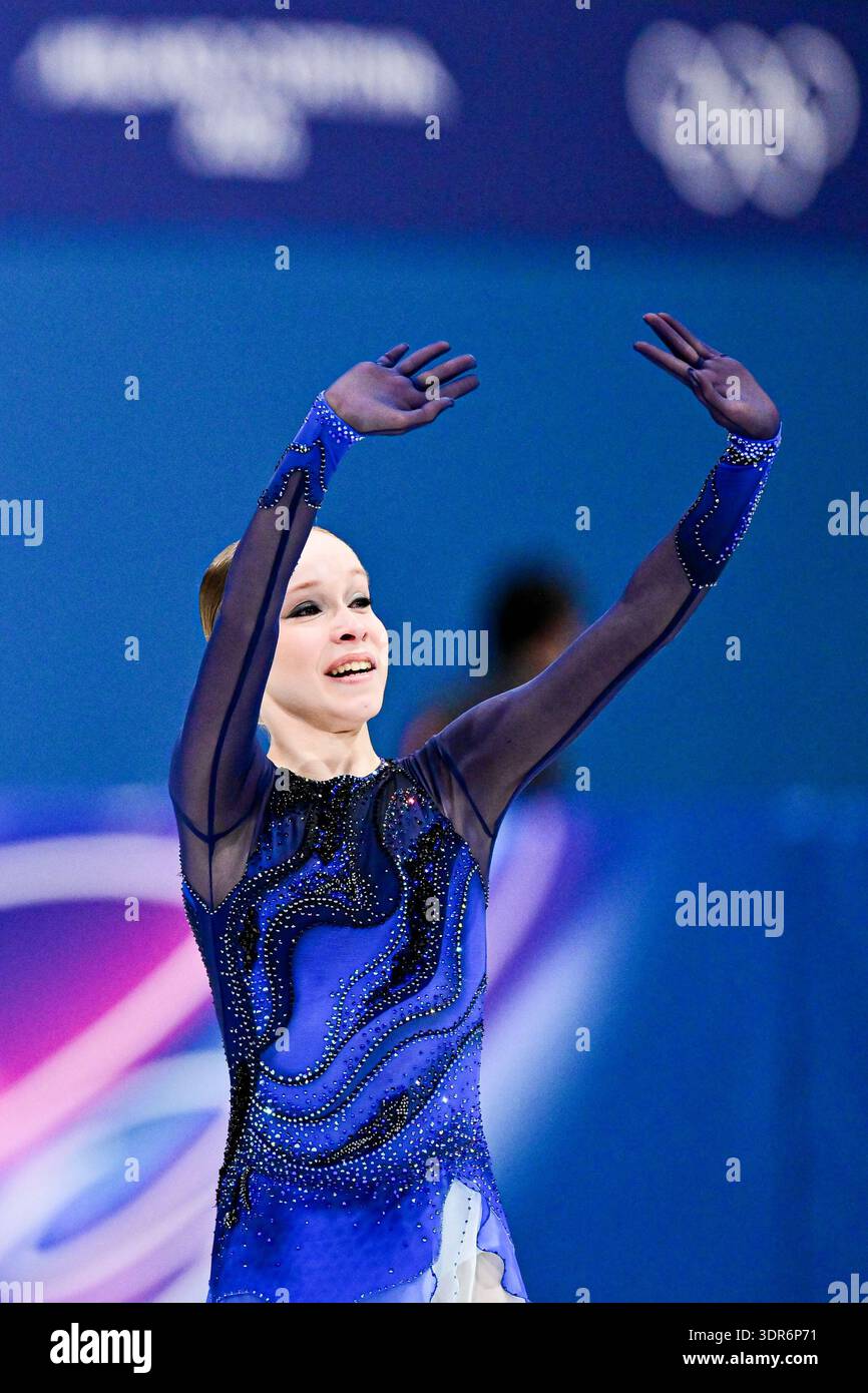 Mariia SENIUK (ISR), during Women Single Skating Short Program, at the ...