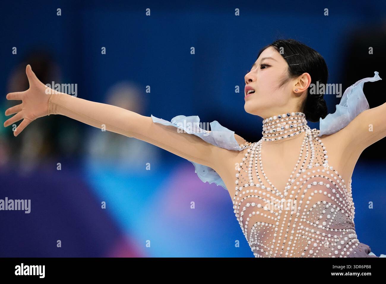 Lee Haein of South Korea competes during the women's short program ...