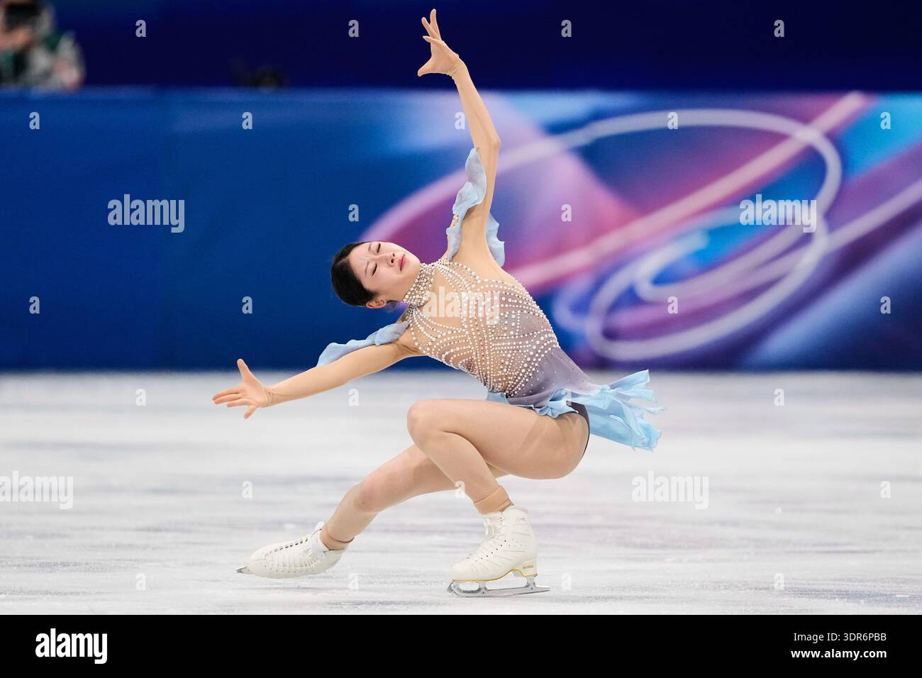 Lee Haein of South Korea competes during the women's short program ...