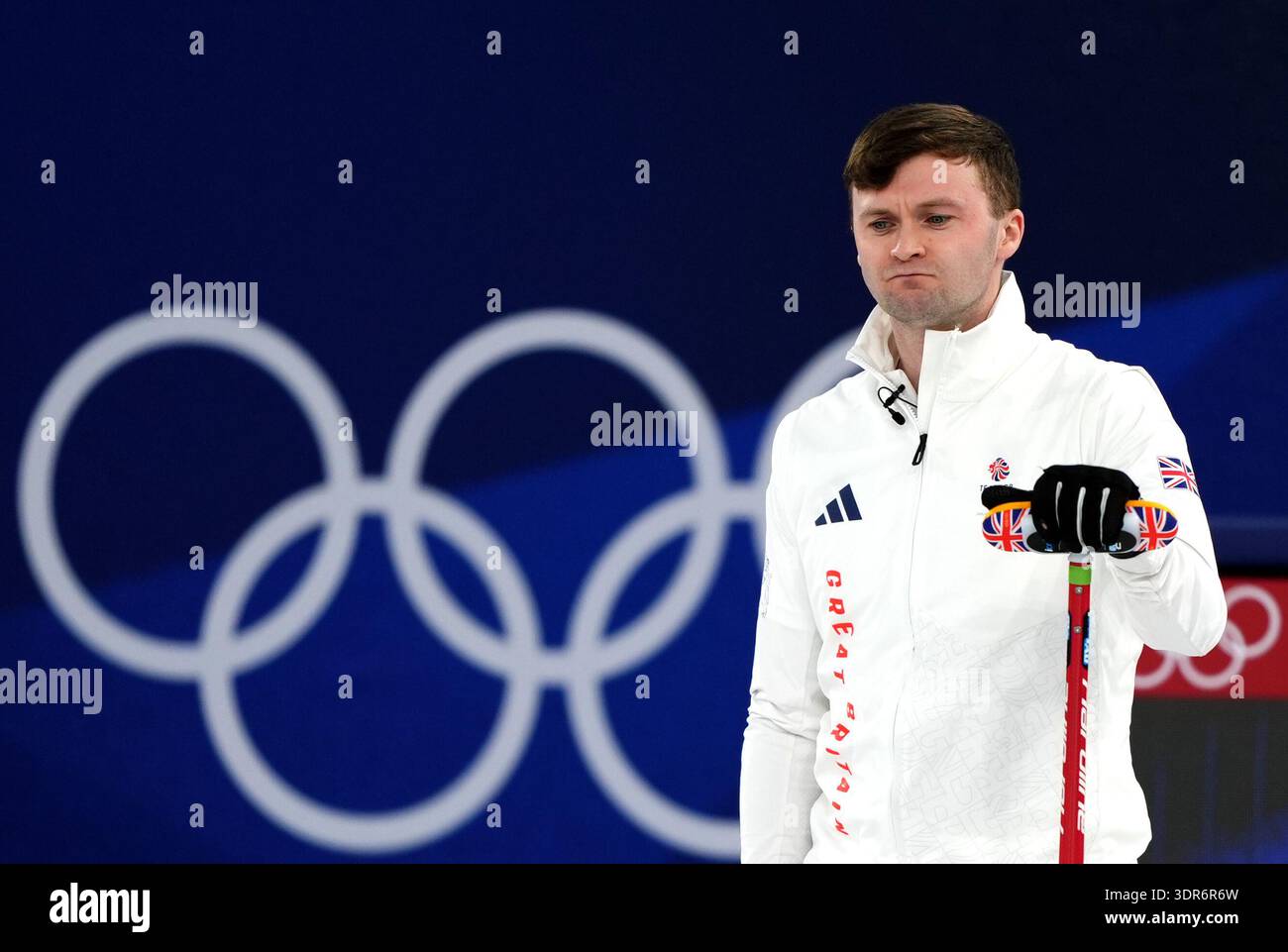 Great Britain's Bruce Mouat during the Curling Men Round Robin Session ...