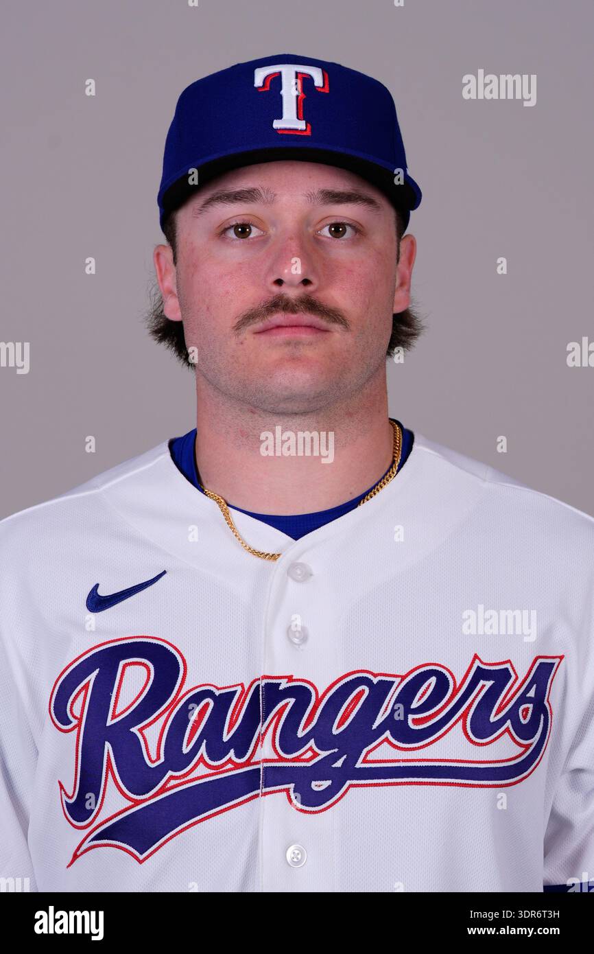 This is a 2026 photo of Eric Loomis of the Texas Rangers baseball team ...