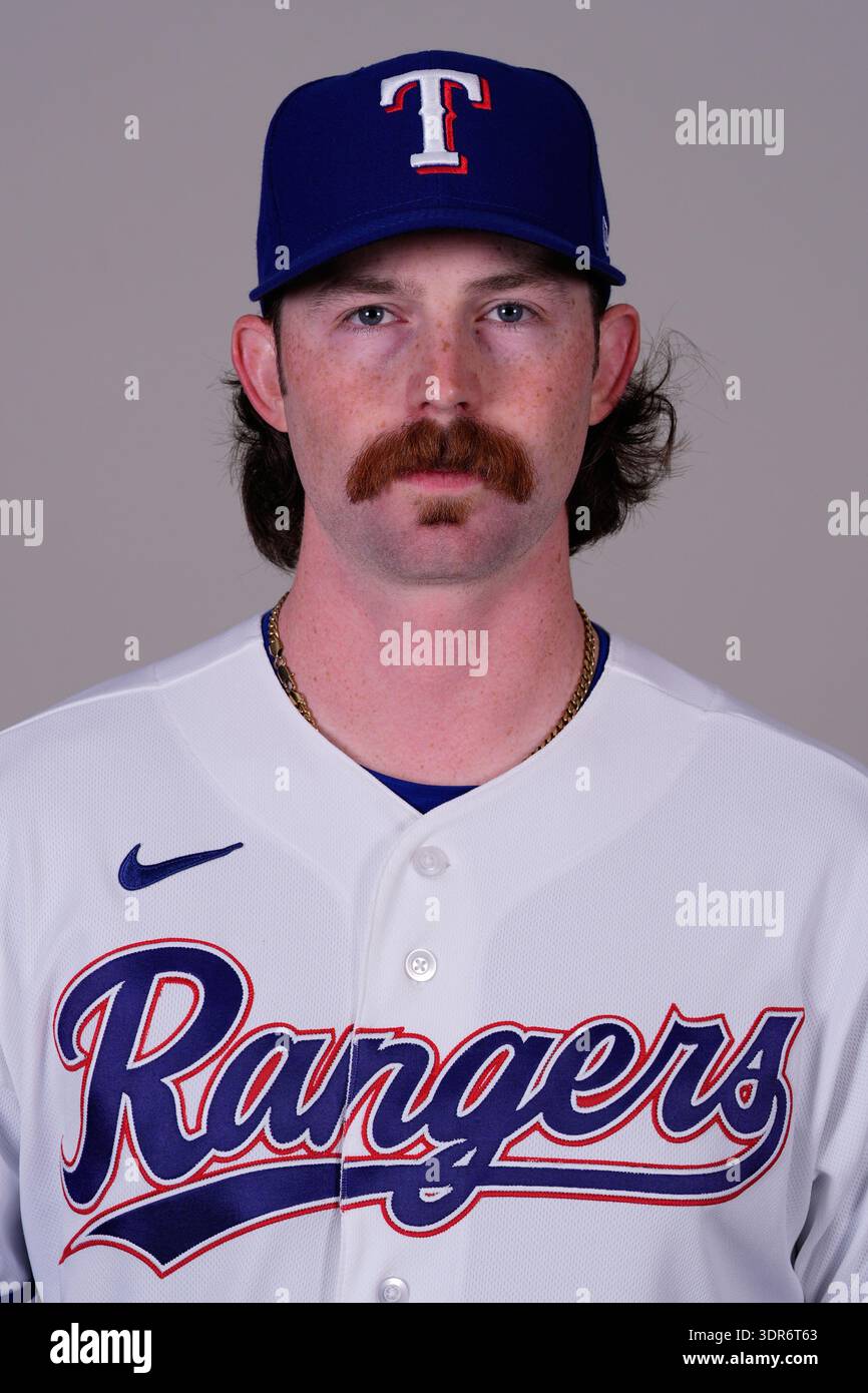 This is a 2026 photo of Robby Ahlstrom of the Texas Rangers baseball ...