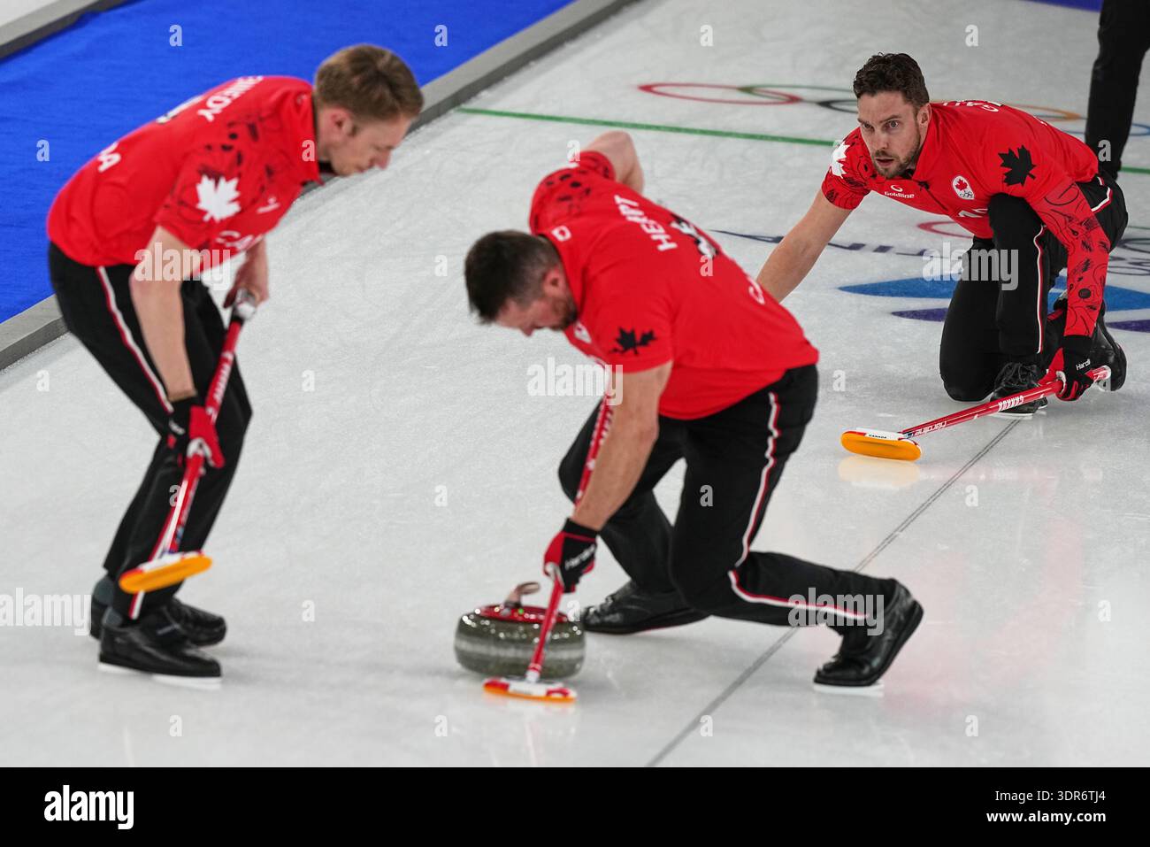 Canada's Brett Gallant, Marc Kennedy and Ben Hebert in action during ...