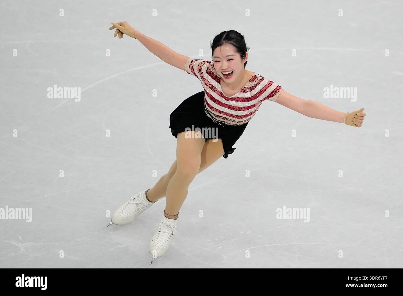 Ami Nakai of Japan competes during the women's short program figure ...
