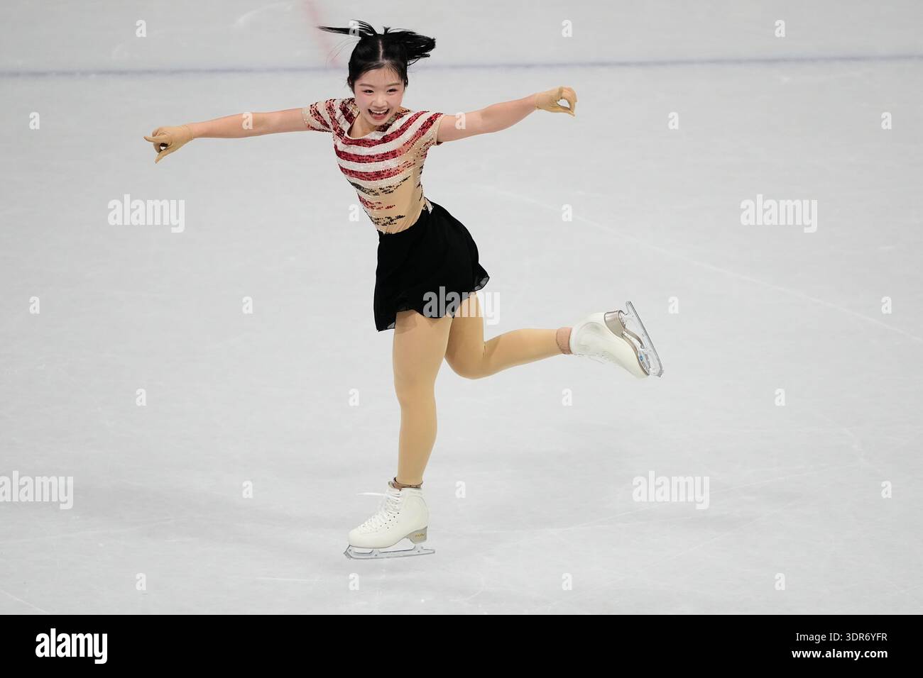 Ami Nakai of Japan competes during the women's short program figure ...