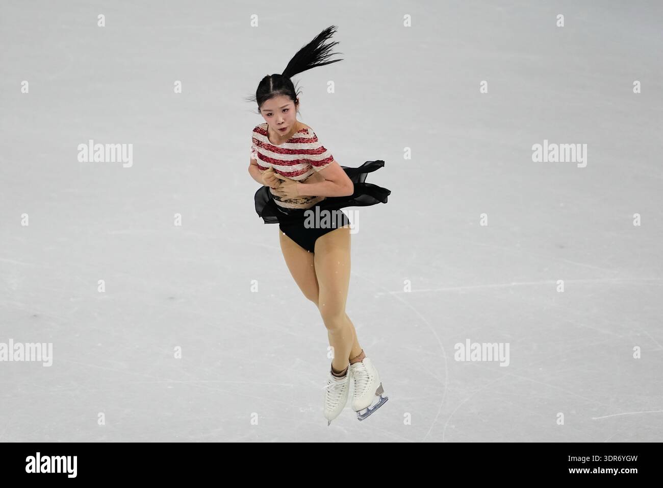 Ami Nakai of Japan competes during the women's short program figure ...